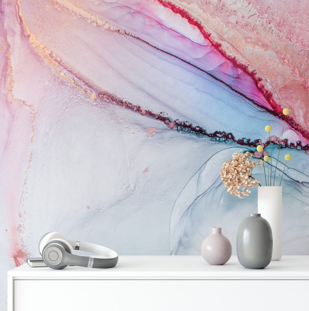 Abstract Painting With Ink Wallpaper, Ink Art Wall Mural | Muralium