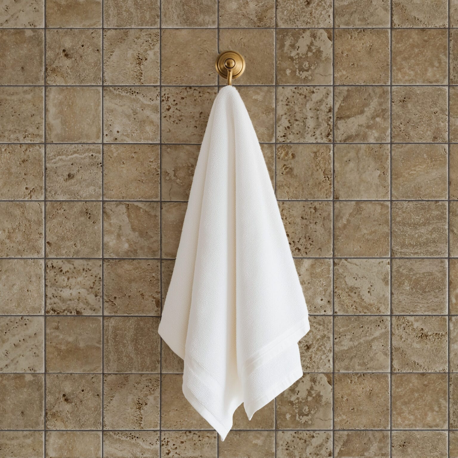 Natural Beige Travertine Tile Peel and Stick Wallpaper, Rustic Stone ...